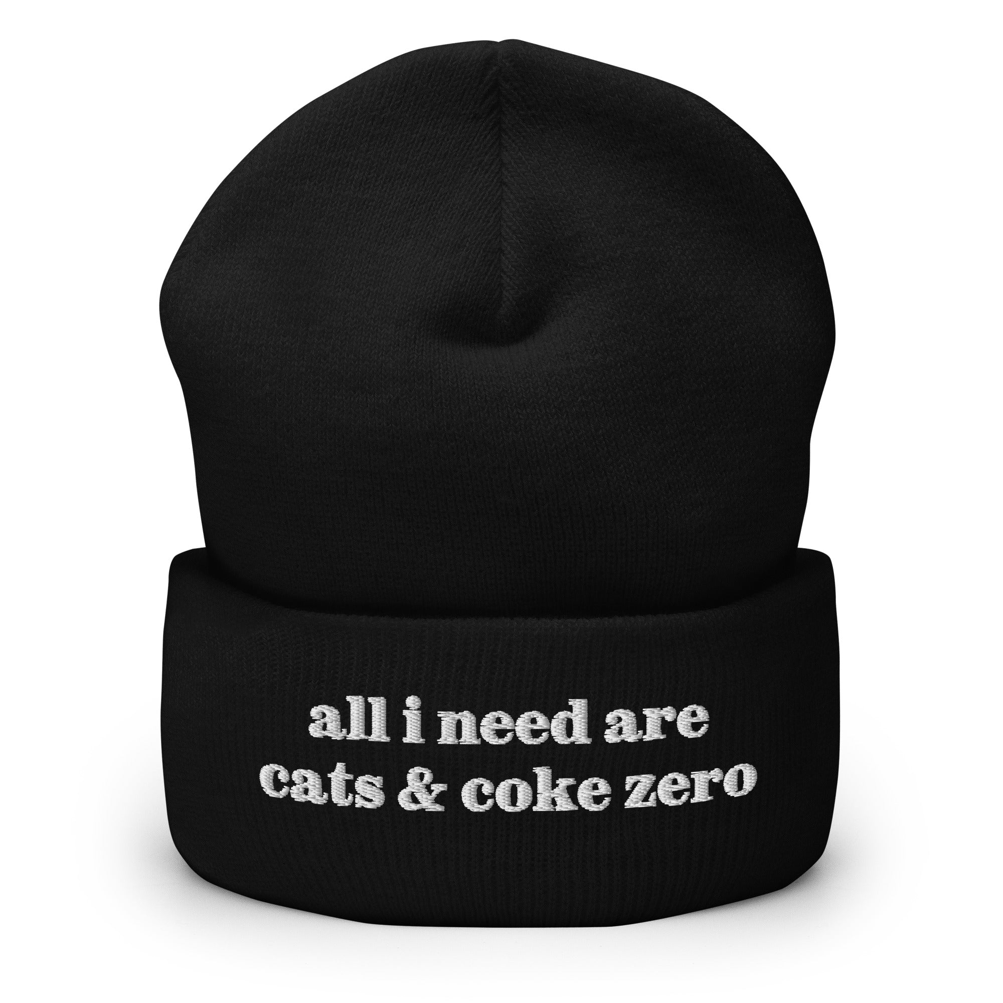 Cats and Coke Zero Beanie – Only Cats Allowed